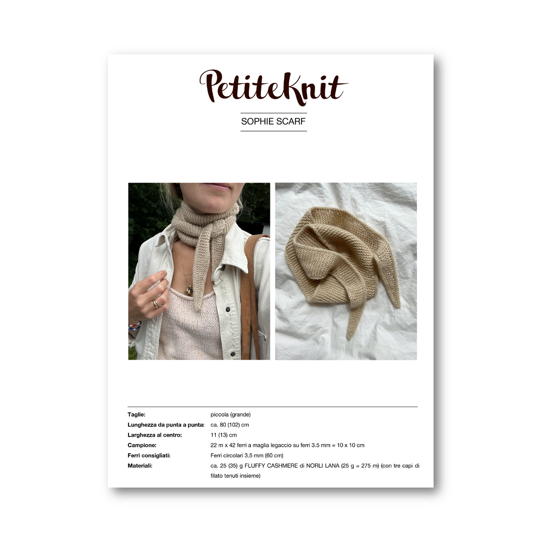 PATTERN - SOPHIE SCARF – Norli Lana